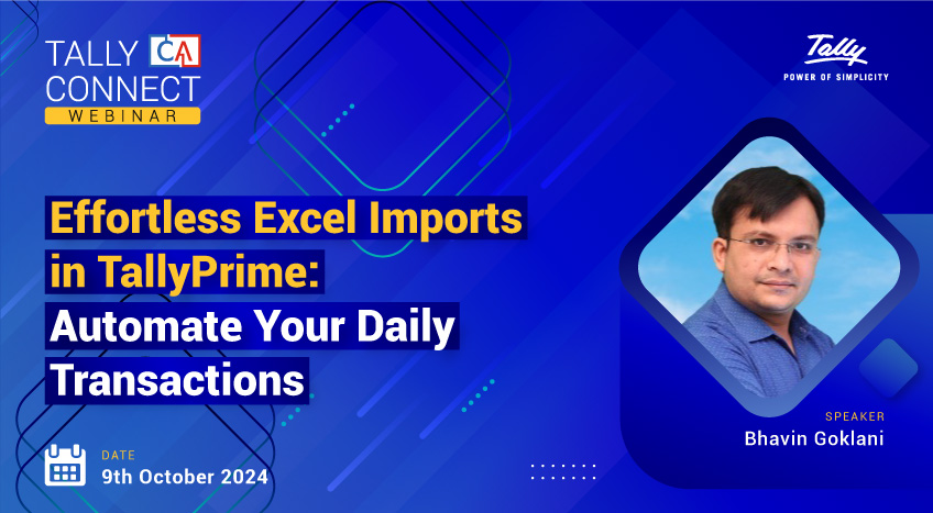 Effortless Excel Imports in TallyPrime: Automate Your Daily ...